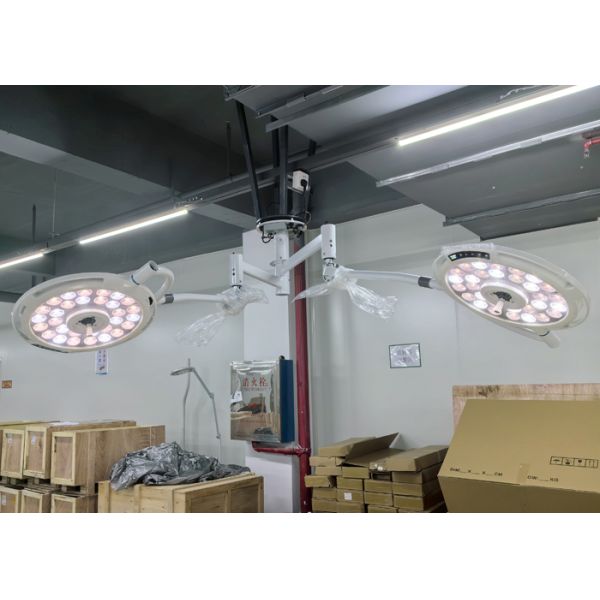 Quality Dual-Head LED Surgical Lamp Ceiling-Mounted Operating Room Light for sale