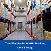 Quality Two Way Radio Shuttle Racking Pallet Runner Rack System For Cold Storage Cold for sale