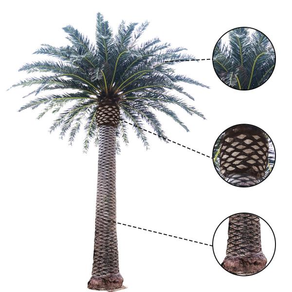 Quality Date Palm Garden Artificial Landscape Trees 2000cm Height UV Resistance for sale