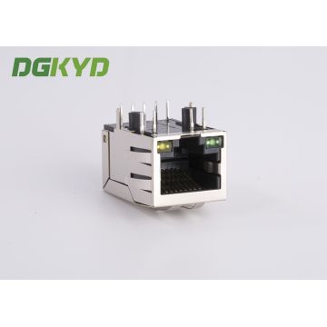 Quality Right Angle CAT6 RJ45 Modular Connector With Transformer For Monitor for sale