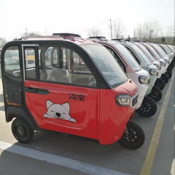 Quality 800W Enclosed Scooter Trike Road Legal Enclosed Electric Tricycle For Adults for sale