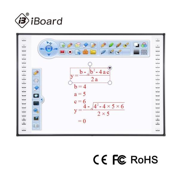 Quality 82 Inch Infrared Interactive Boards With E3 Ceramic/ Nano Surface Work With for sale