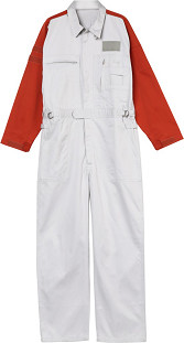 Quality White Red Mosaic Spliced One Piece Suit for sale
