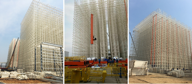 Integrated Logistics Center Pallet Stacker Crane ASRS Automated Shuttle Storage System