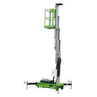 Quality 8m Aluminum Aerial Work Platform Hydraulic Vertical Lift Table 0.75Kw Lifting Power for sale