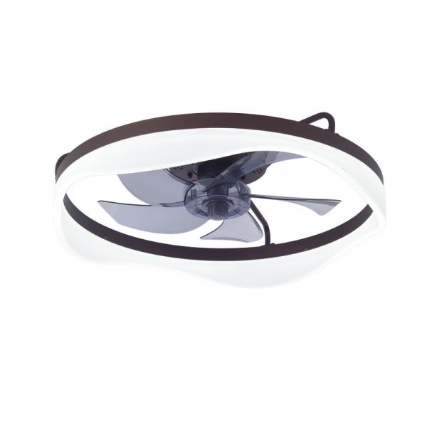 Quality Wholesale factory Modern LED Ceiling Fan Lamp for Bedroom with Mute Frequency Conversion 110V-220V Japanese American Regulations Iron Wood Body for sale