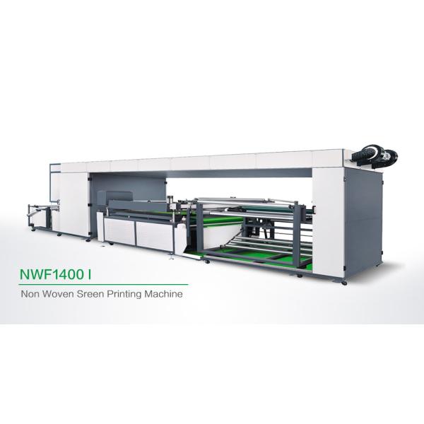 Quality Automated Single Color Non Woven Screen Printing Machine / Roll To Roll Screen for sale