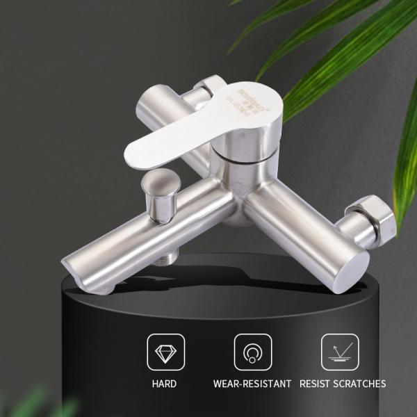 Quality OEM ODM Stainless Steel Bathroom Faucet Surface Polishing Wear Resistance for sale