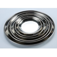 Quality Rustproof 18/8 Stainless Steel Utensil Metal Dinner Plates for sale