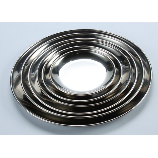 Quality Rustproof 18/8 Stainless Steel Utensil Metal Dinner Plates for sale