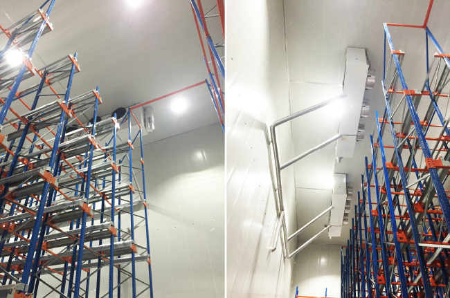 Two Way Radio Shuttle Racking Pallet Runner Rack System For Cold Storage Cold Chain