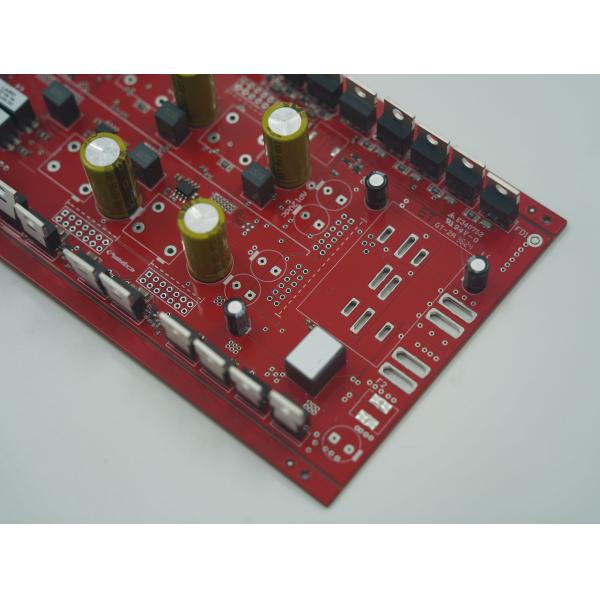 Quality 1.57mm 4 Layer Rigid PCBA Printed Circuit Board Red Solder Mask for sale