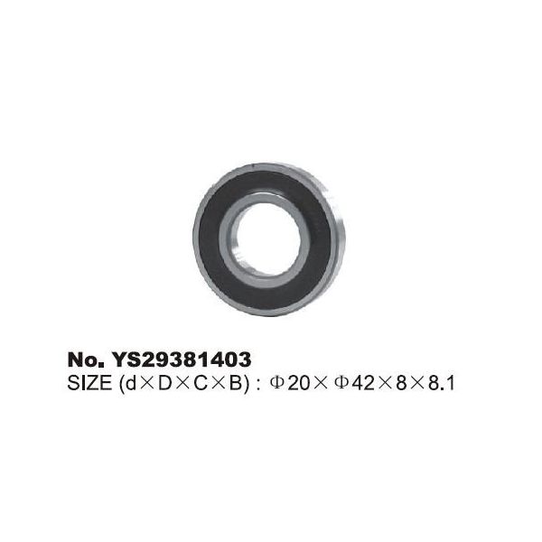 Quality IATF16949 20x42x8x8.1 YS29381403 Textile Bearings for sale