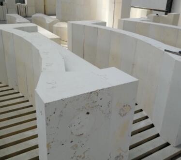 Quality Special Shaped Heavy Duty 33 % Zro2 Fused Azs Brick For Industrial Furnace for sale