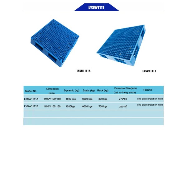 Quality Euro Size Export Plastic Pallet HDPE Pallets For Transport for sale