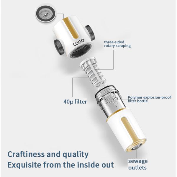 Quality Whole House High Flow Sediment Water Filter 40 Microns Automatic Scrubbing 4000L for sale
