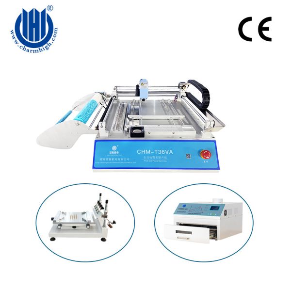 Quality CHM-T36VA Small 2 Head Desktop SMT Placement Device With Built In Vacuum Pump for sale