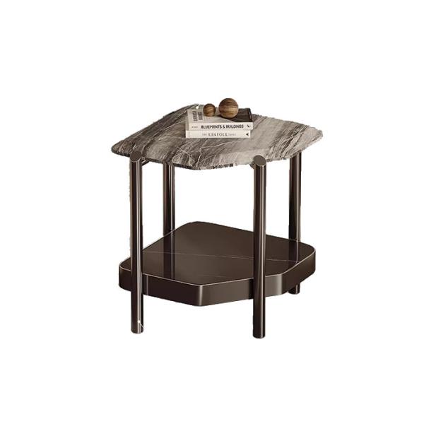 Quality Room Metal Marble Side Table Hotel Metal And Marble End Table for sale