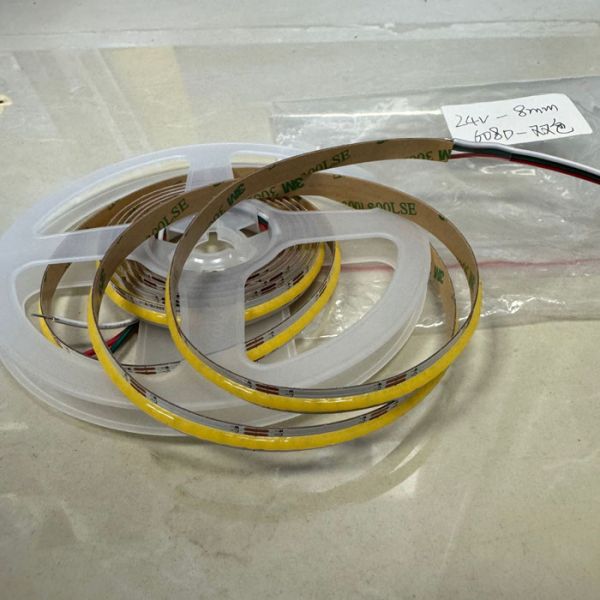 Quality Low Voltage LED Strip Light 5m 24V Dual Color Temperature LED Strip COB for sale