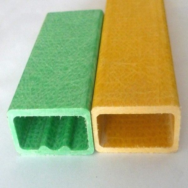 Quality Structures High Strength Fiberglass Flat Tube FRP Plastic Composite Rectangular for sale