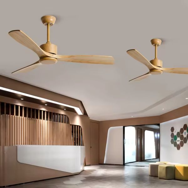Quality Modern Designer Decorative Chandelier Vintage Bedroom Luxury Wood Ceiling Light Remote Control Ceiling Fan Chandelier for sale