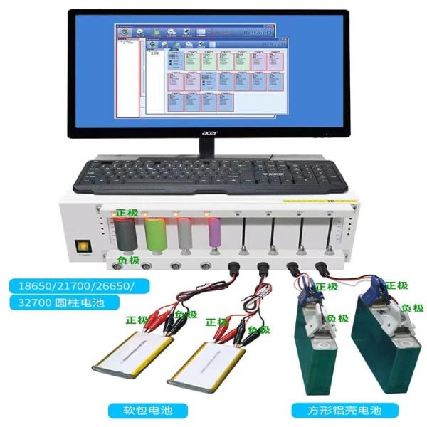 Quality 8 Channel Battery Cell Grading Machine For Coin Cell Pouch Cell Cylindrical for sale