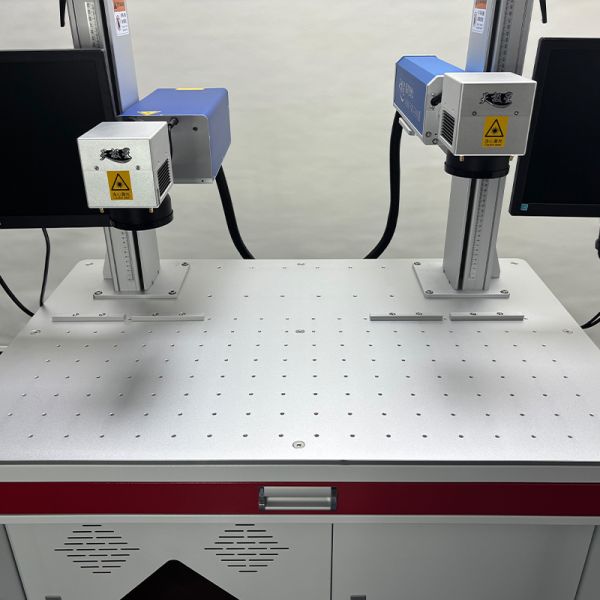 Quality High-precision Dual-column Laser Marking Machine with Aviation Aluminum Beams and 110mm x 110mm Marking Area for Stable and Durable Performance for sale