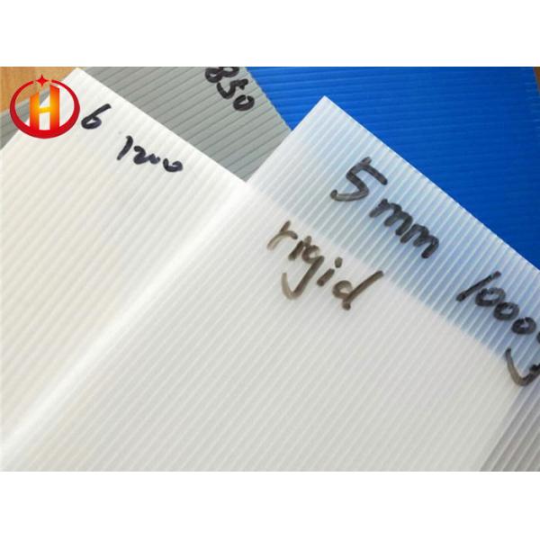 Quality White Non Toxic PP Corrugated Plastic Sheets Corrosion Resistant for sale