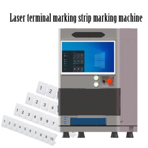 Quality Label Laser Marking Machine Terminal Marking Number White Bar Digital Bar Number for sale