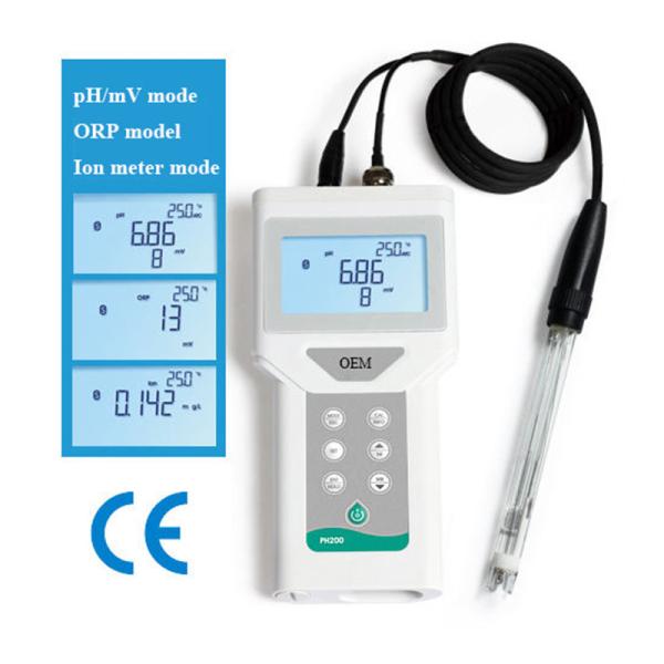 Quality 65*40mm Multi-line LCD Backlight Display Handheld Oxidation Reduction Potentiome for sale