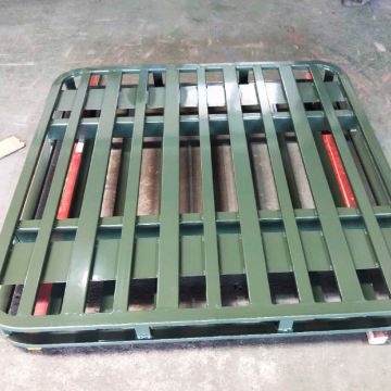 Quality A11: Round Corners Double Deck Steel Pallets For Warehouse Storage Metal Pallet for sale