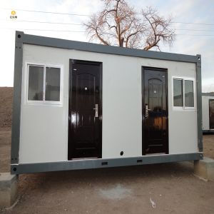 Quality Galvanized Steel Prefabricated Container House with Glass Wool Panels for sale