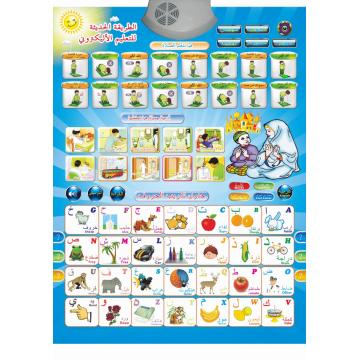 Quality Customized Logo and sound Children Education learning Arabic Alphabet Chart for sale