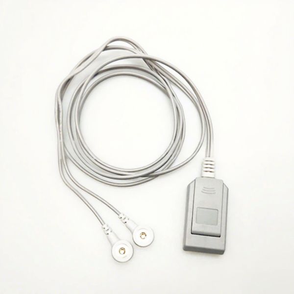 Quality Beauty Device Thermage Connection Cable KRY-OEM002 Gray-White Dual Snap Button Negative Electrode Alcohol Disinfection for sale