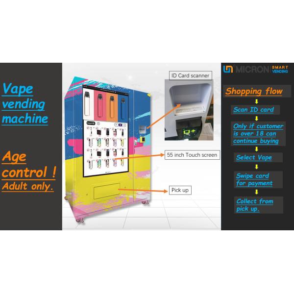 Quality 2000 Capacity arette Automatic Vending Machine Support E - Wallet for sale