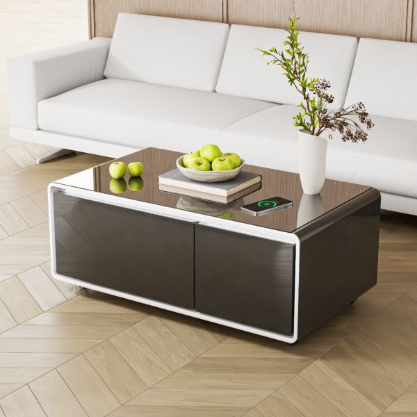 Quality 2024 Modern Smart Coffee Table with Wireless Charging and Direct Cooling for sale