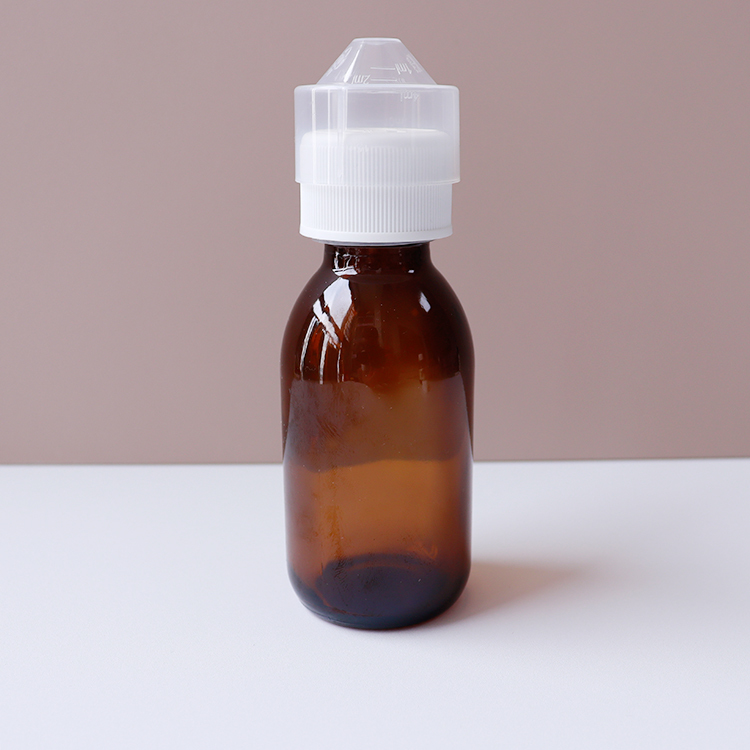Quality Empty 90ml Glass Makatussin Bottle for sale