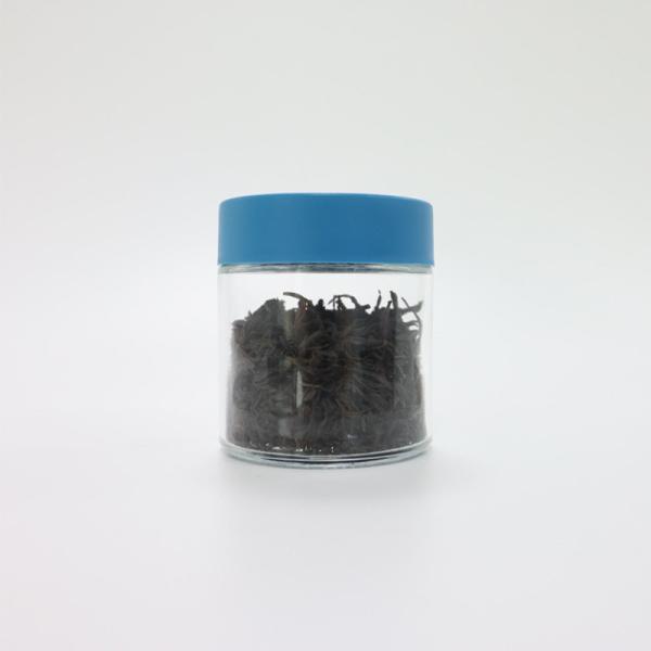 Quality 90ml 3oz Capacity Glass Weed Jar with Child Resistant Screw Cap for sale
