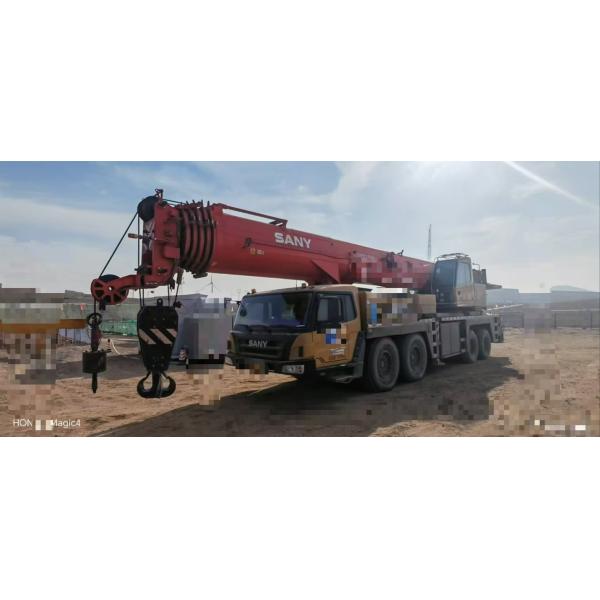Quality 2021 Sany Second hand 80t truck  80E6mounted hydraulic crane for sale