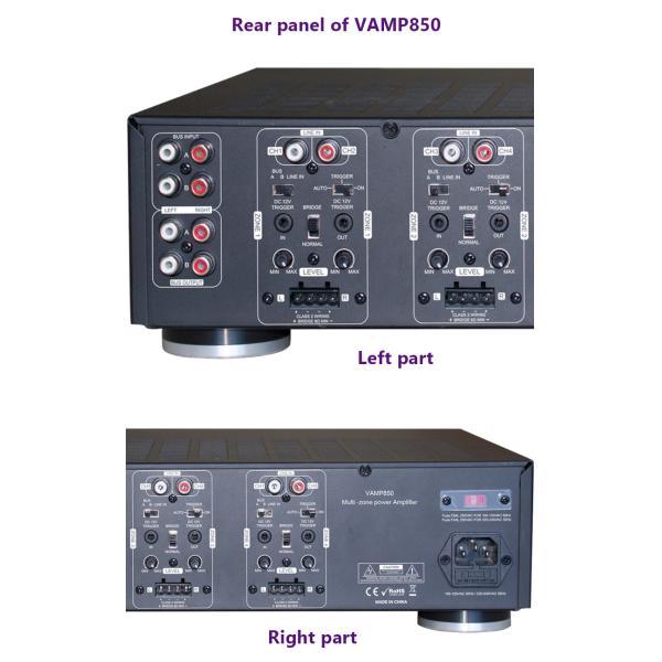 Quality Class D 4 Zone Multi Channel Amplifiers Distributed 19 Inch Rack Mount Power for sale