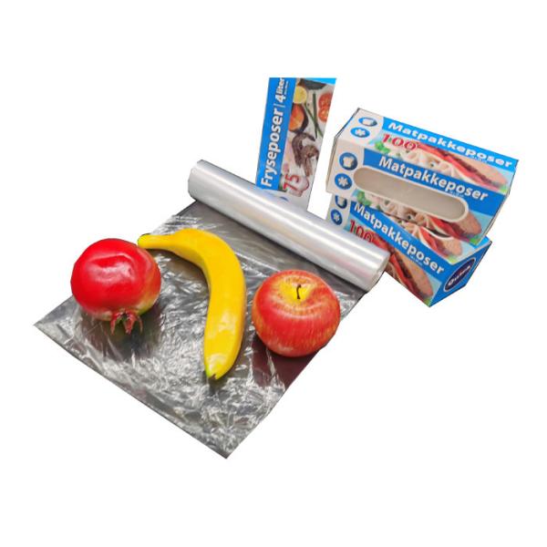 Quality Clear Poly HDPE Chilled Food Packaging Self Sealing Biodegradable Freezer Bags for sale