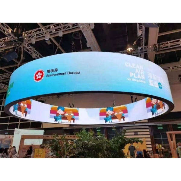 Quality Lionled P4 Indoor Flexible Led Display Screen With Circular Shape for sale