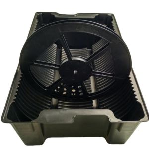 Quality 3mm Conductive Polystyrene 330mm SMT Reel Tray ESD Storage Box for sale