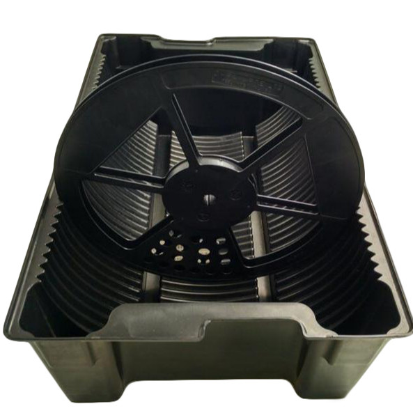 Quality 3mm Conductive Polystyrene 330mm SMT Reel Tray ESD Storage Box for sale