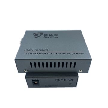 Quality Single Mode LC SFP POE Fiber Media Converter 10/100/1000M For IP Cameras for sale