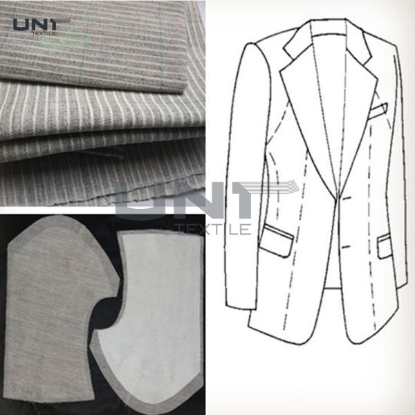 Quality Natural Thicker Chest Piece Woven Fusing For Men Suit CPY-168 for sale