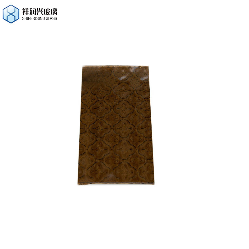 Factory Decorative Brown Patterned Glass Shinerising 3mm 5mm 1830*2440new Technology New Features Belgian Style Glass