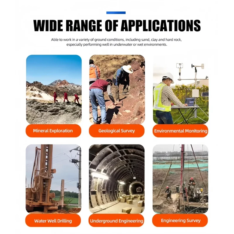Fsl400 Efficient Reverse Circulation Drilling Machine RC Air Lift Deep Exploration High Recovery Mining for 400m