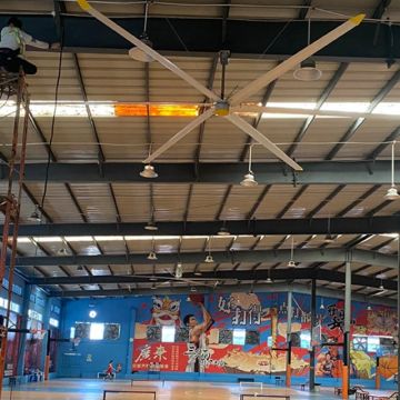 Quality Large Air Flow 7.3m 24FT Industrial HVLS Fan with PMSM Motor and Energy-Saving for sale