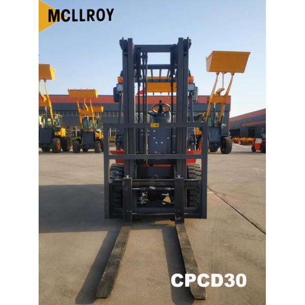 Quality CPCD30 3 Ton Diesel Forklift 3000mm Lifting Height For Engineering for sale